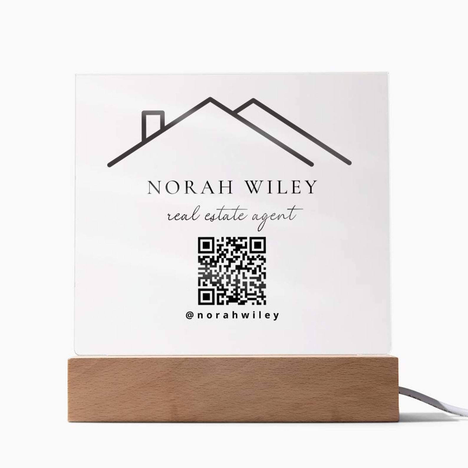 QR Code Sign Real Estate Agent QR Code Sign Qr Code Social Media Sign ...