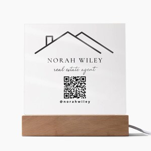 QR Code Sign Real Estate Agent QR Code Sign Qr Code Social Media Sign ...