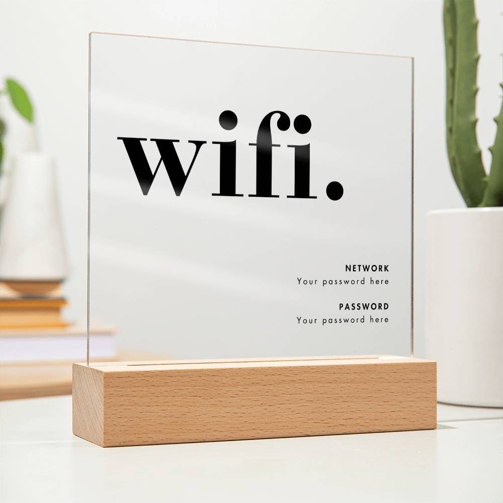 Wifi Password Sign Personalised Wifi Sign New Home Gift Home Decor ...