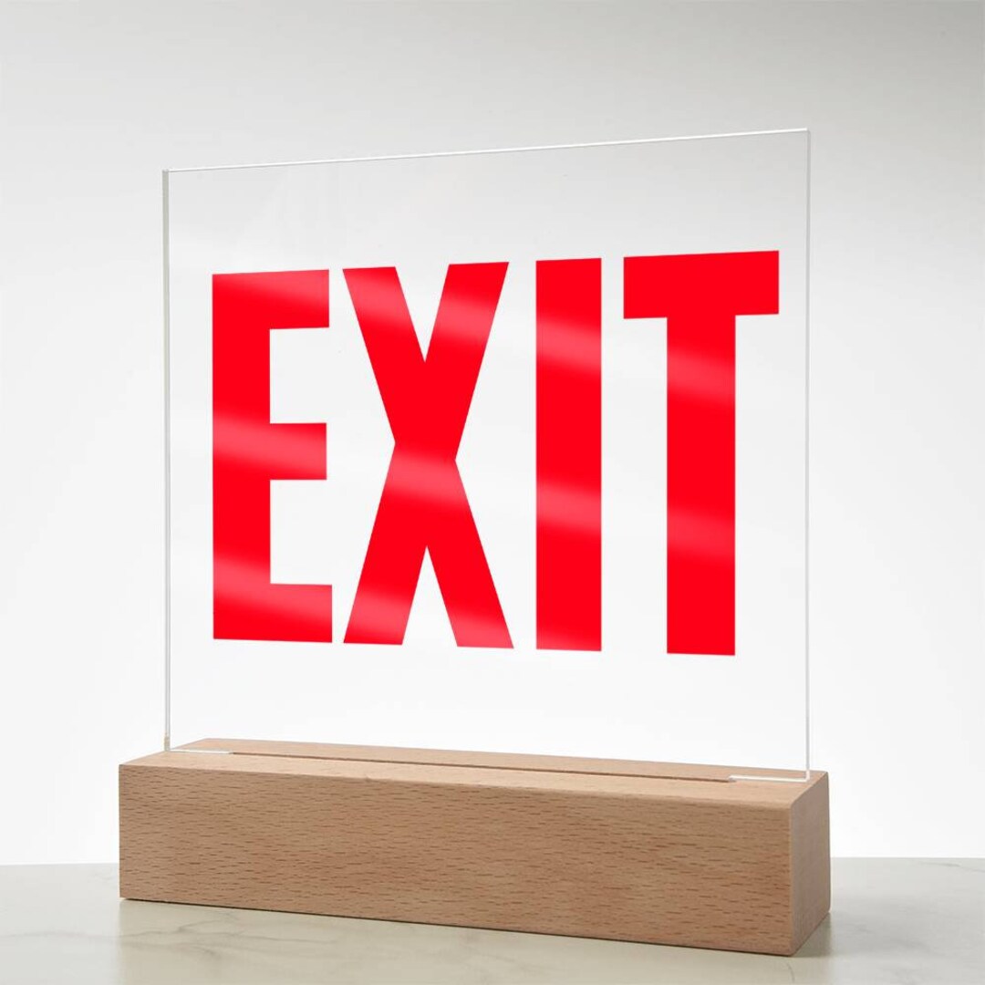Exit Sign Light up Exit Sign Sign for Exit Informational Safety Sign ...