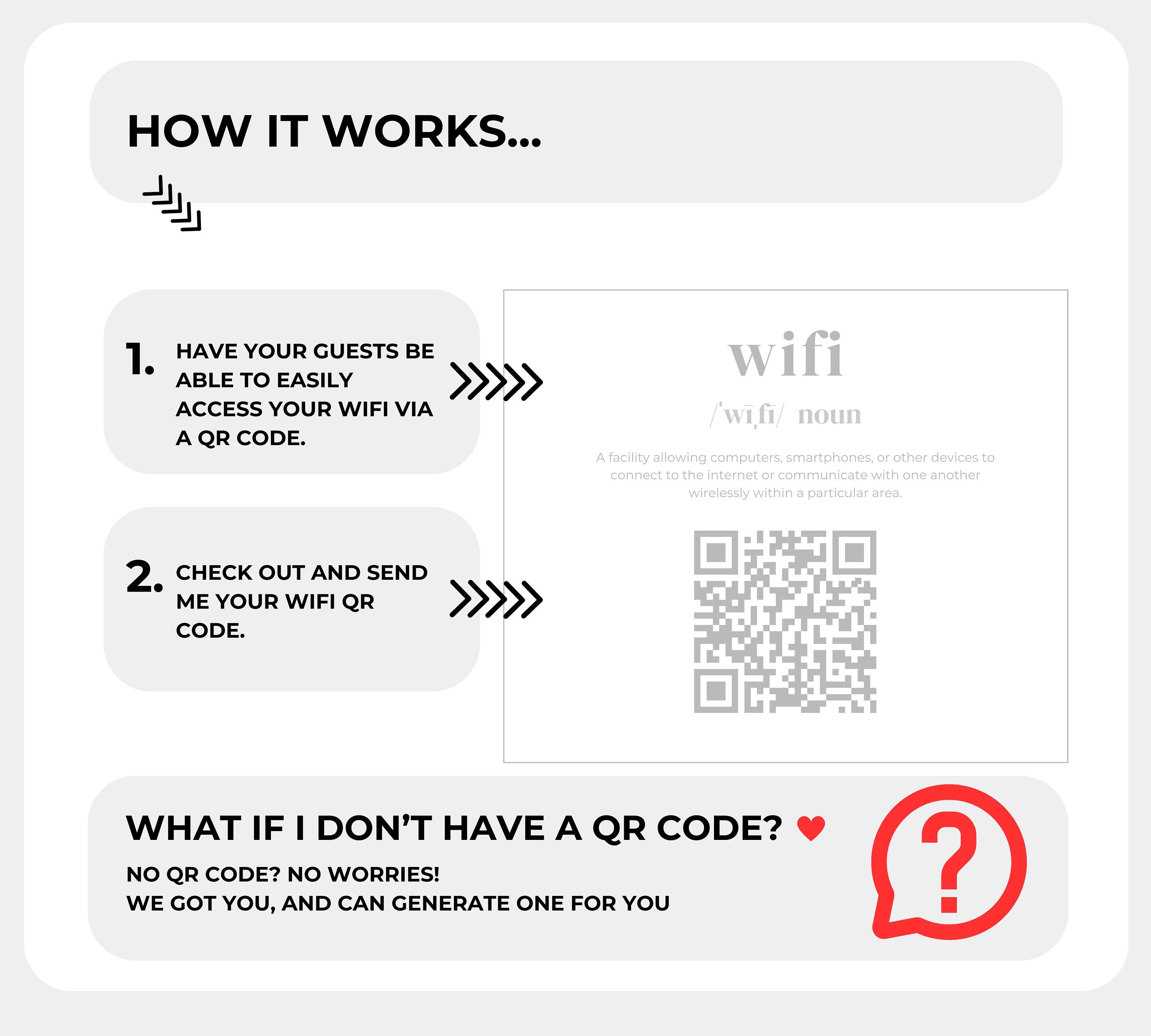 Wifi QR Code Sign Personalised Wifi QR Code Sign New Home Gift Home ...