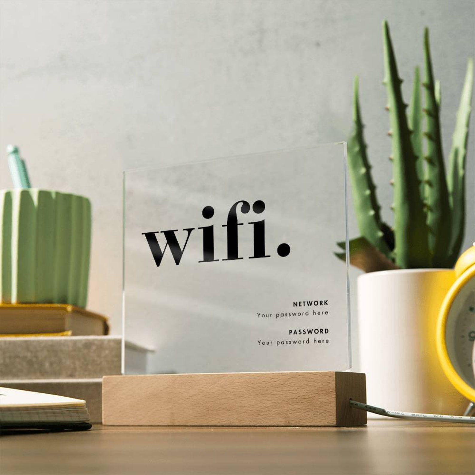 Wifi Password Sign Personalised Wifi Sign New Home Gift Home Decor ...