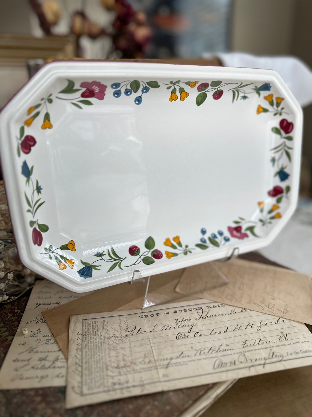 Pfalzkeramik West Germany LA Fleur Serving Tray - Etsy