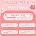 45 Music Playlist Twitch Panels | Twitch Panels Musical | Twitch Stream ...