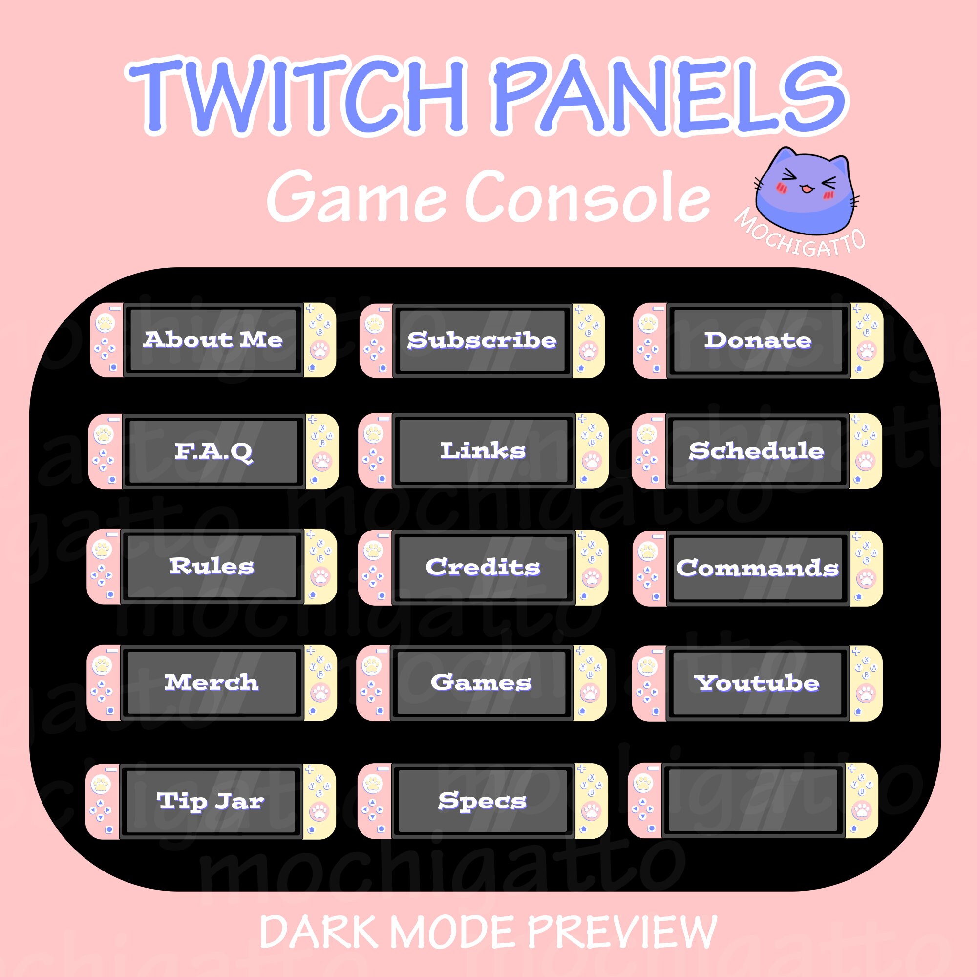 45 Game Console Twitch Panels | Twitch Panels Gaming | Twitch Stream ...