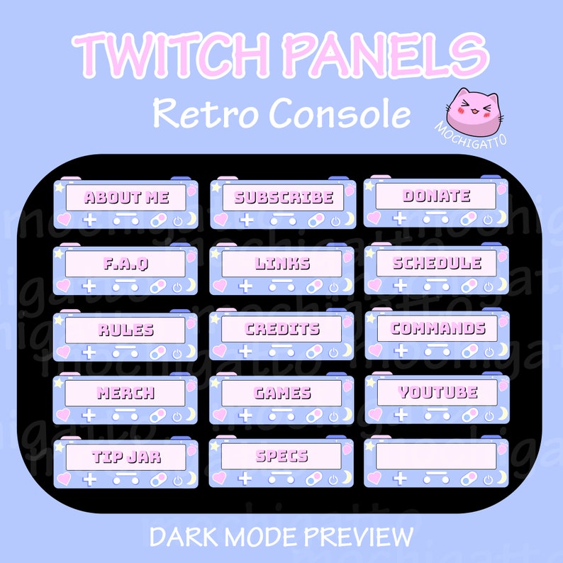 45 Retro Console Twitch Panels | Twitch Panels Gaming | Twitch Stream ...