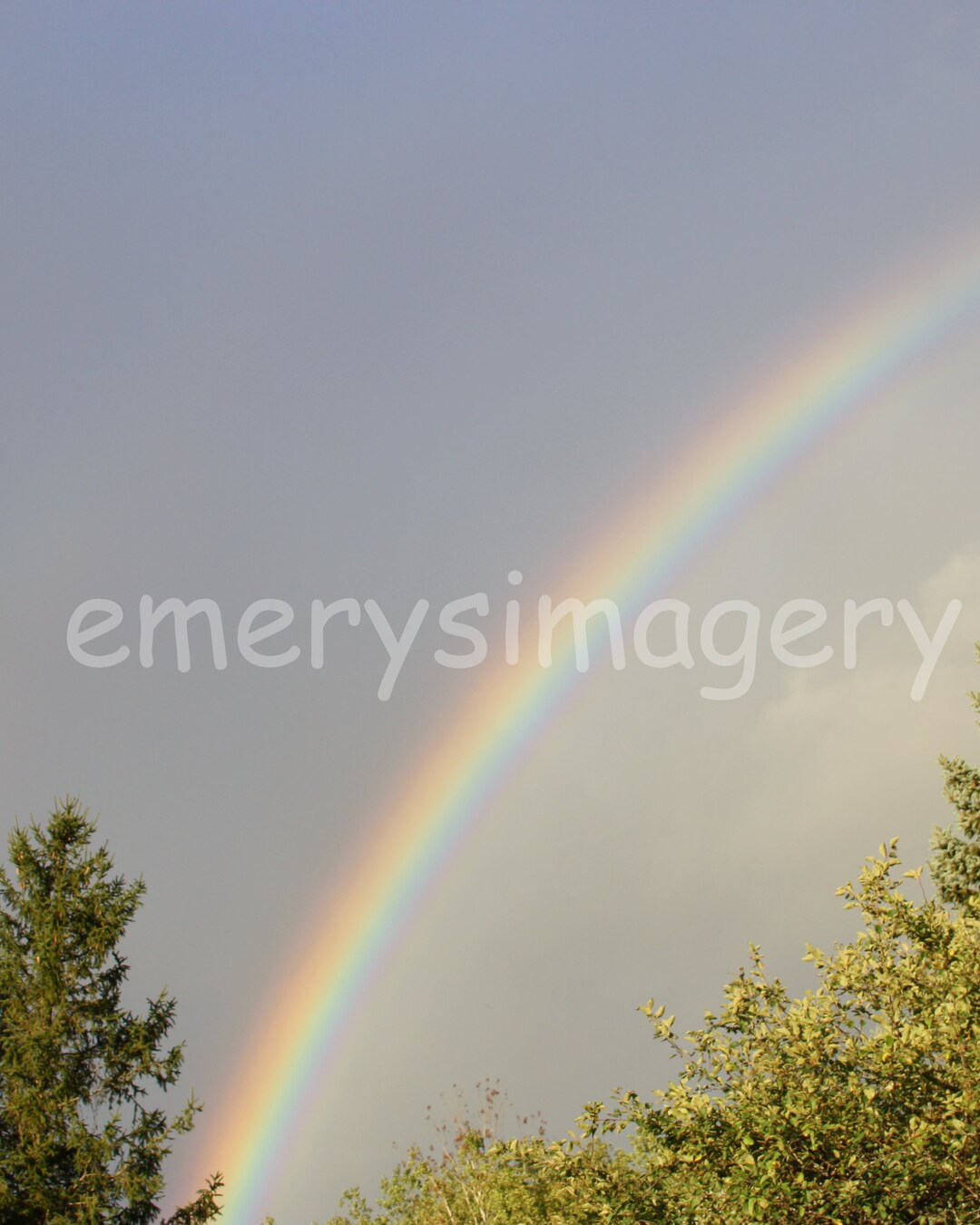 Rare Vibrant Rainbow Picture Print, Beautiful Rainbow Wall Art ...