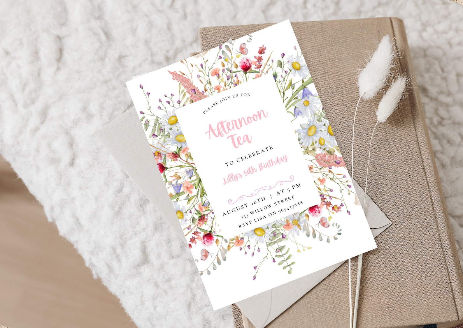 Physical Personalised Afternoon Tea, Garden Party, High Tea Wild ...