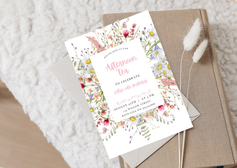 Physical Personalised Afternoon Tea, Garden Party, High Tea Wild ...