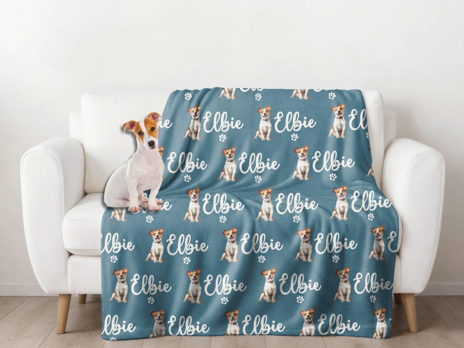 Custom Jack Russell Terrier Dog Blanket,dog Name Blanket,custom Pet ...