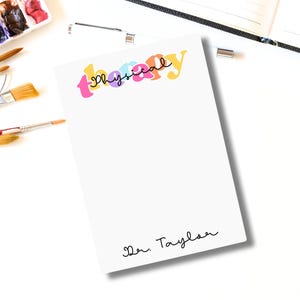 Personalized Physical Therapist Notepad,personalized Post-it® Notes Pad ...