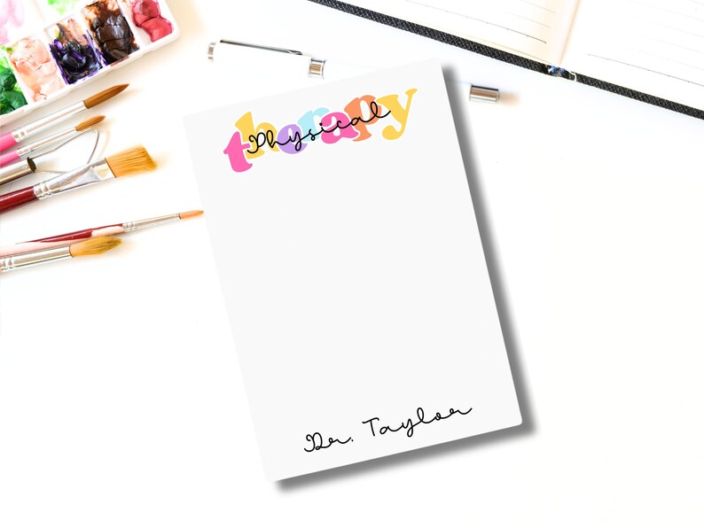 Personalized Physical Therapist Notepad,personalized Post-it® Notes Pad ...