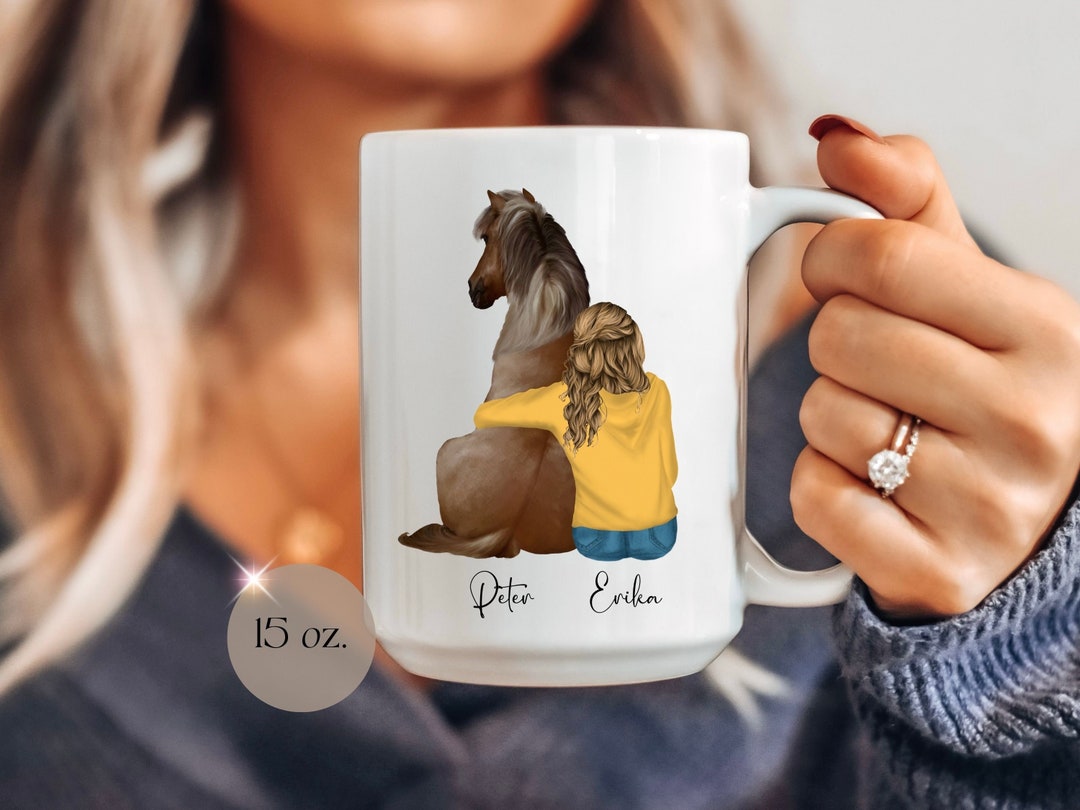 Personalized Custom Horse Gift, Horse Mug,horse Lover Gift Idea,horse ...
