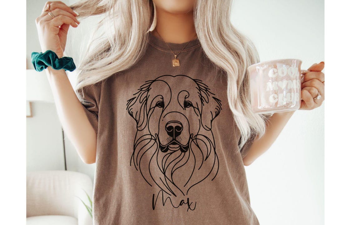 Custom Great Pyrenees Shirt,comfort Colors® Custom Great Pyrenees Dog ...