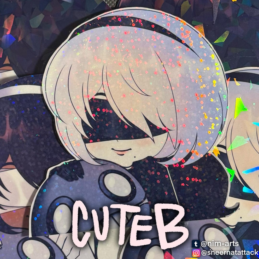 Cute Nier: Automata Inspired 2B Sticker - Etsy