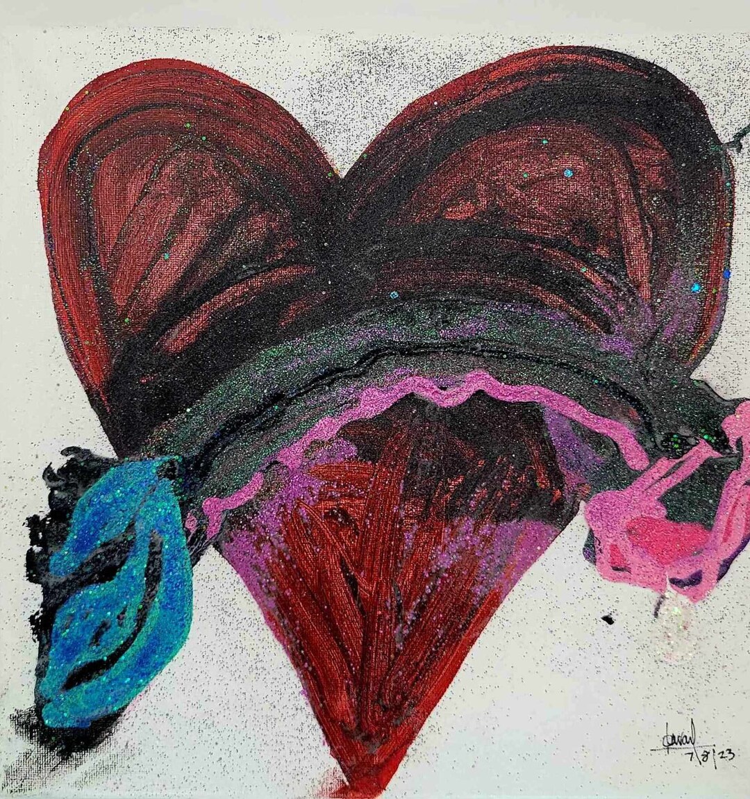 Hard-broken (original 12" X 12" Canvas) - Etsy