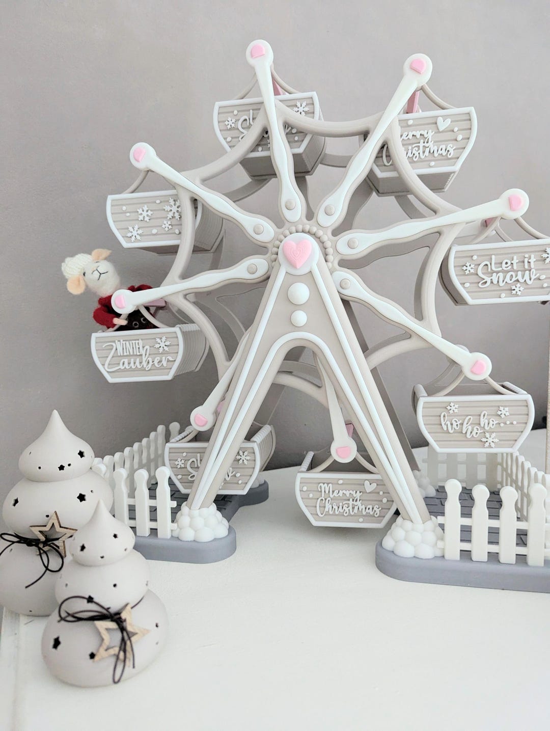 3D Printed Ferris Wheel Christmas Decoration | Unique Christmas ...