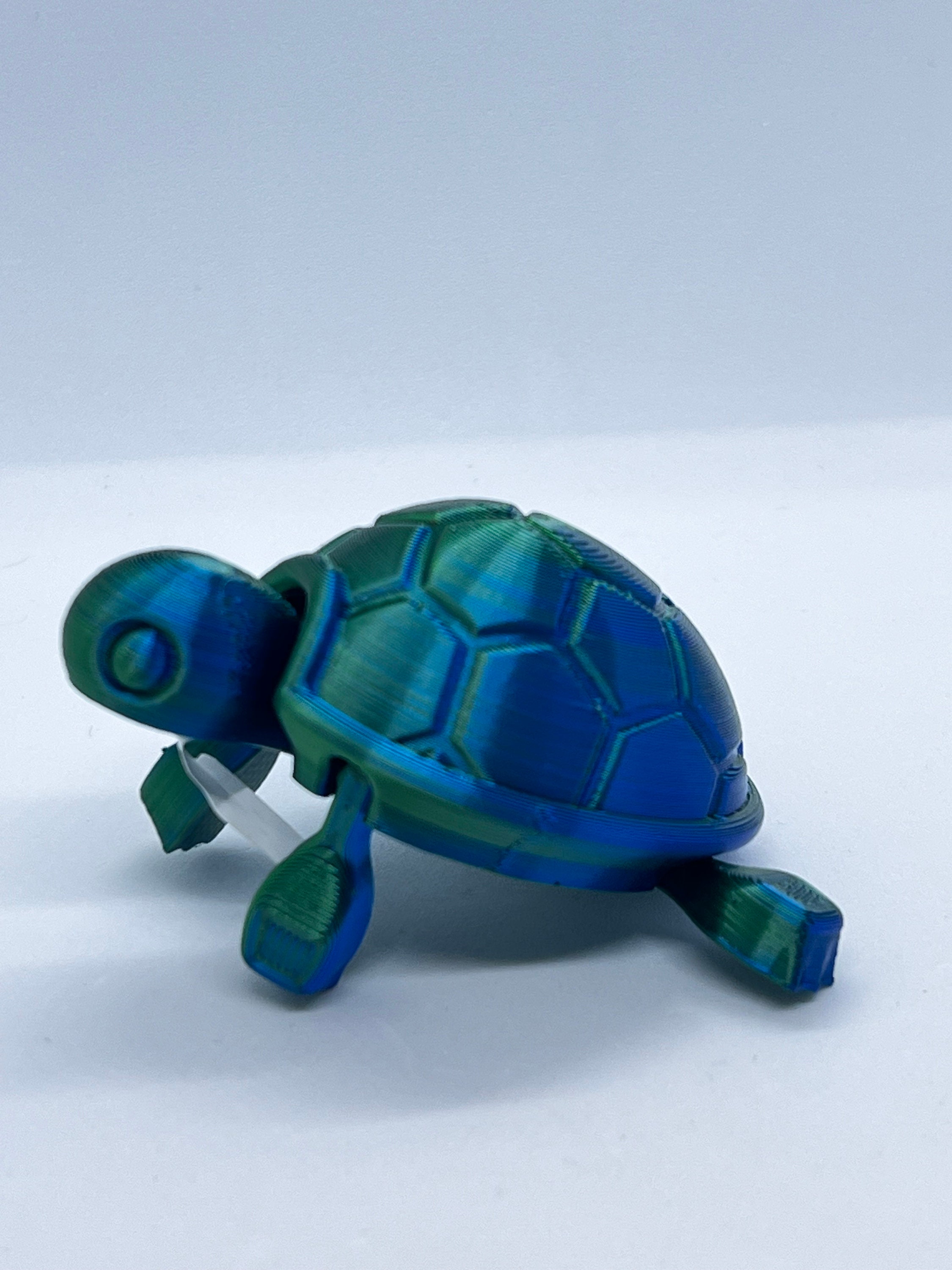 3d Printed Articulated Turtle - Etsy