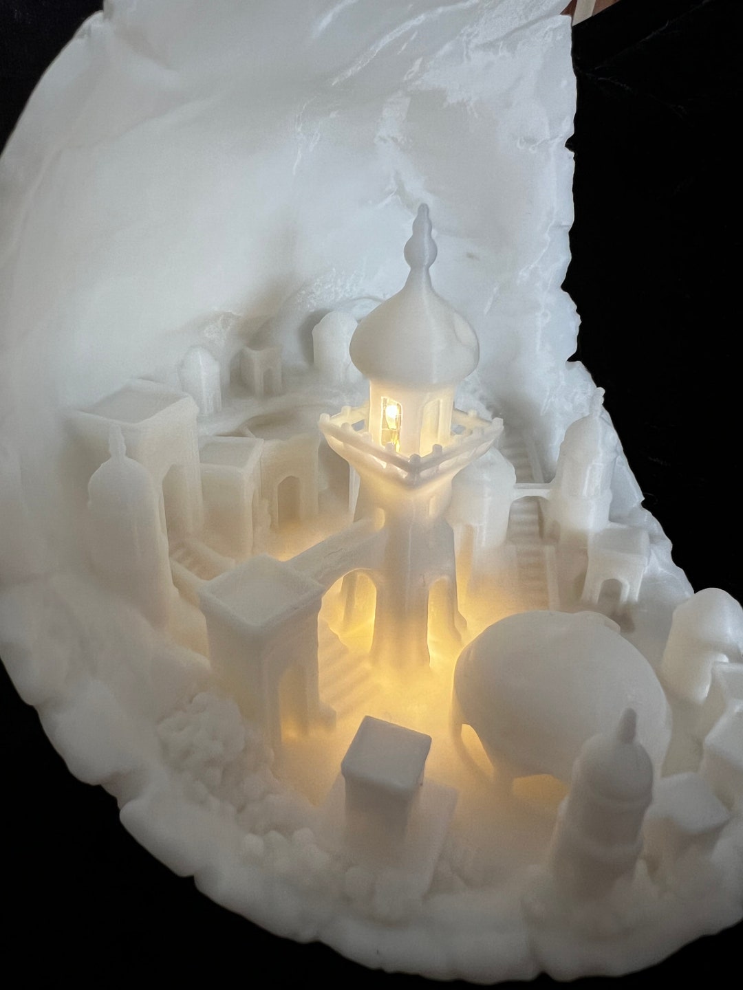 3d Printed Moon World Light - Etsy