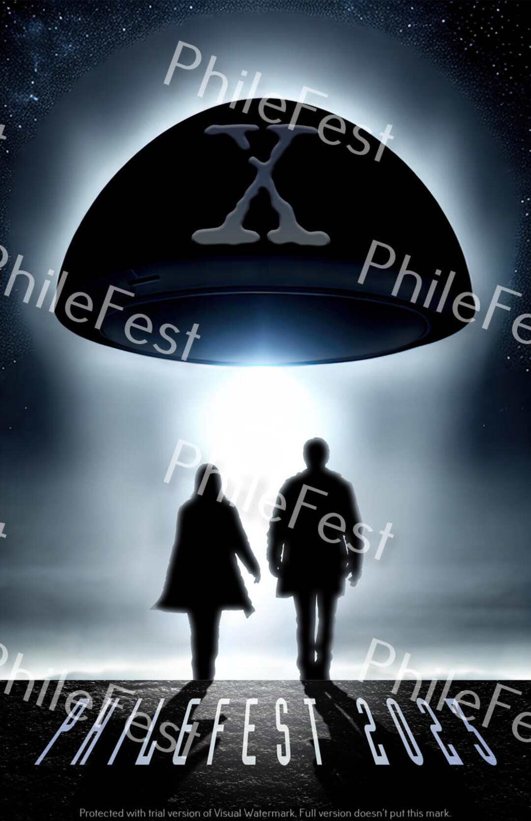 Philefest X-files Excluisve Mulder and Scully Poster - Etsy