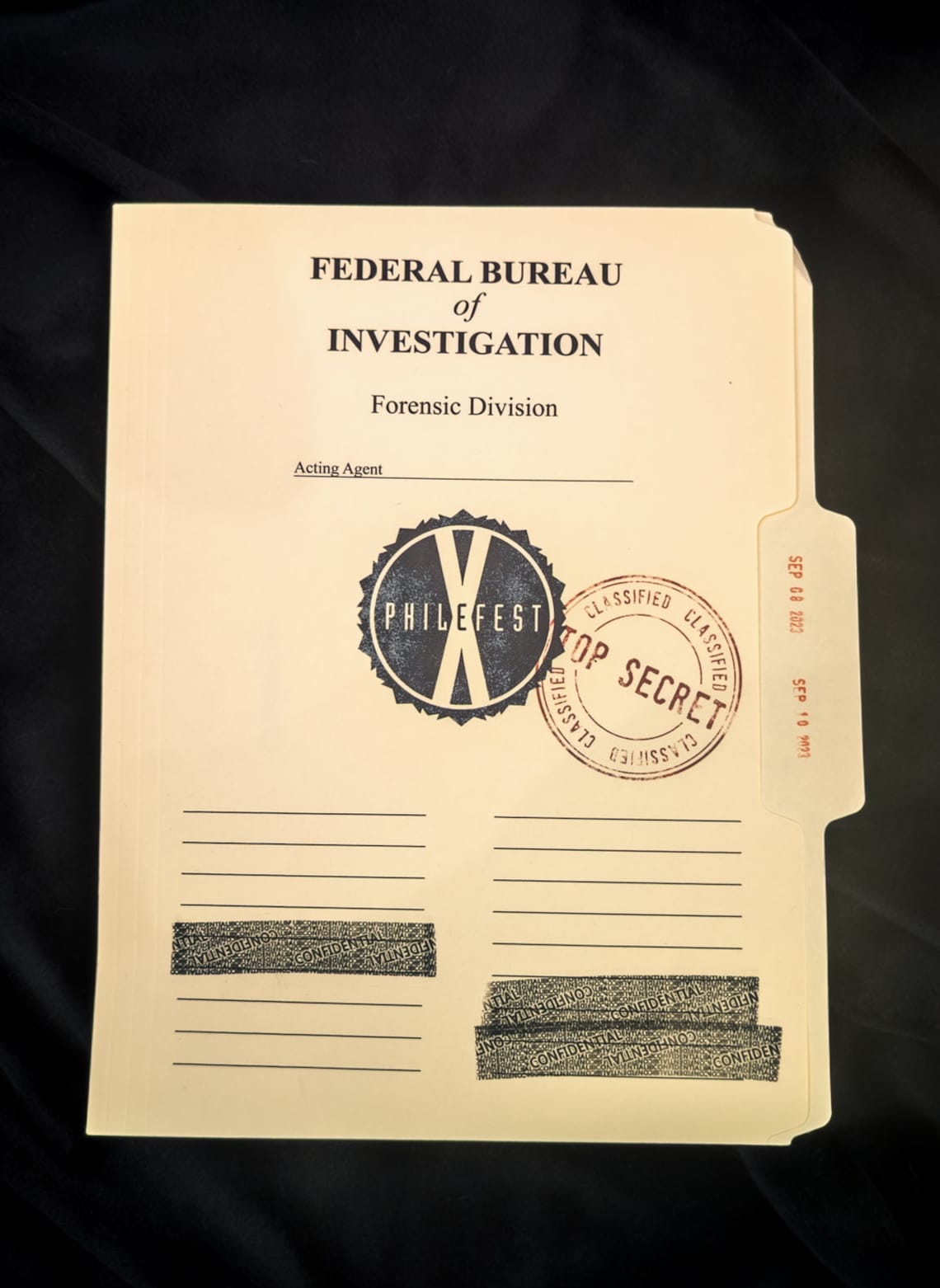 Philefest X-files Folder - Etsy