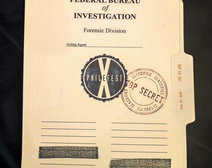 Philefest X-files Folder - Etsy