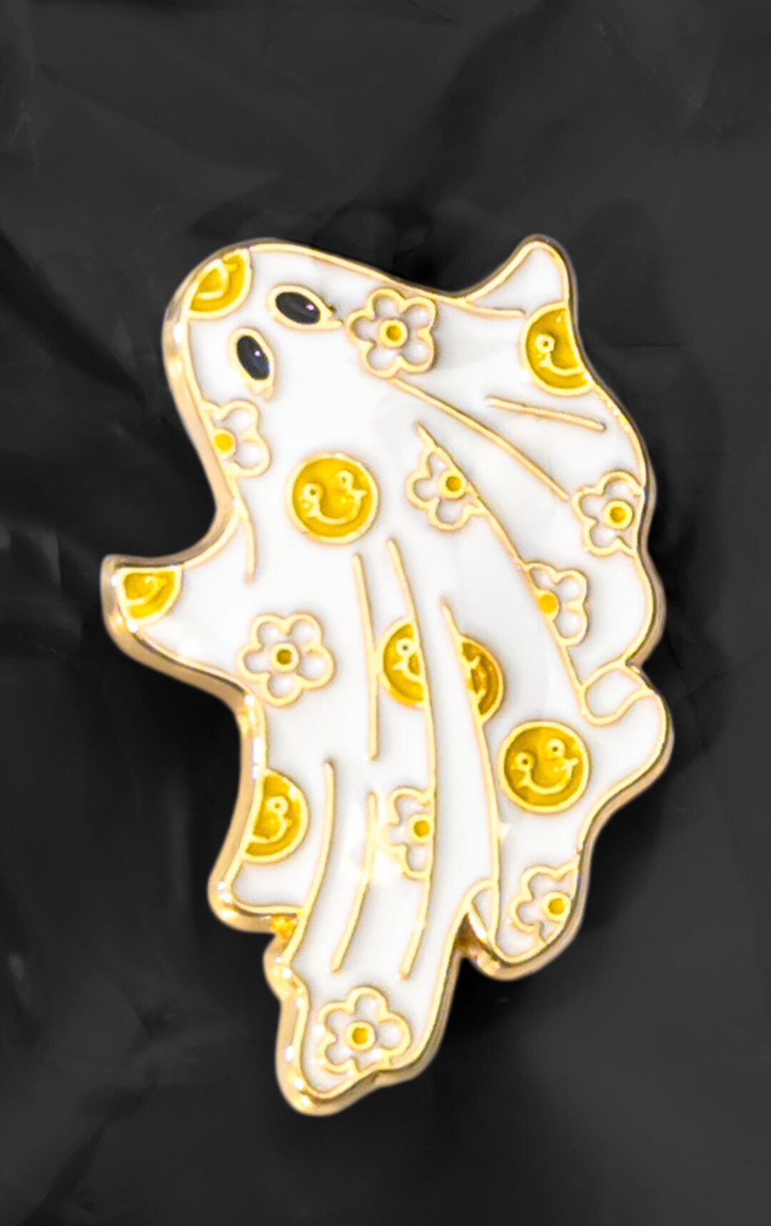 Ghost With Smiles Enamel Pin - Etsy