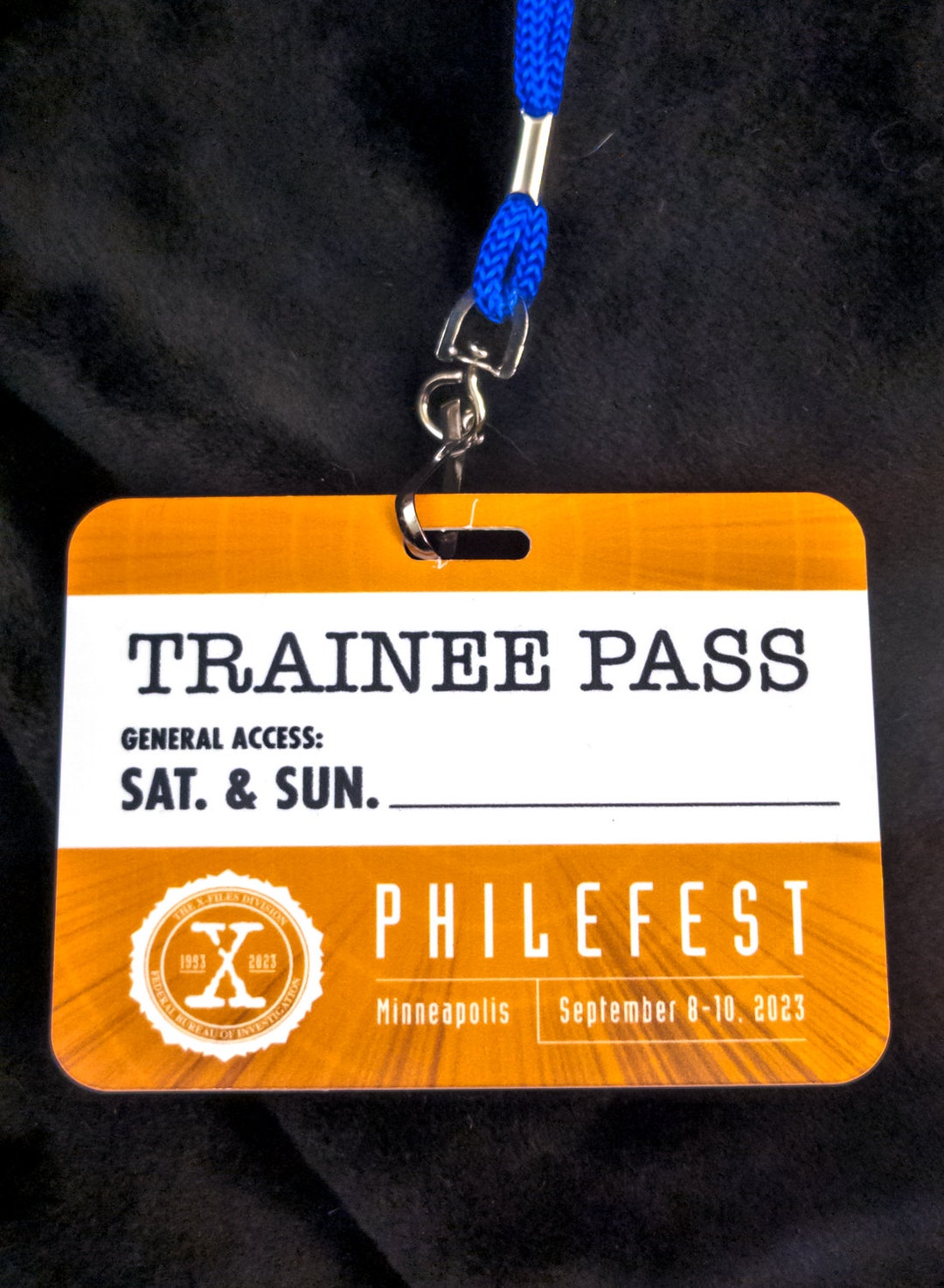 Philefest X-files Trainee Badge - Etsy