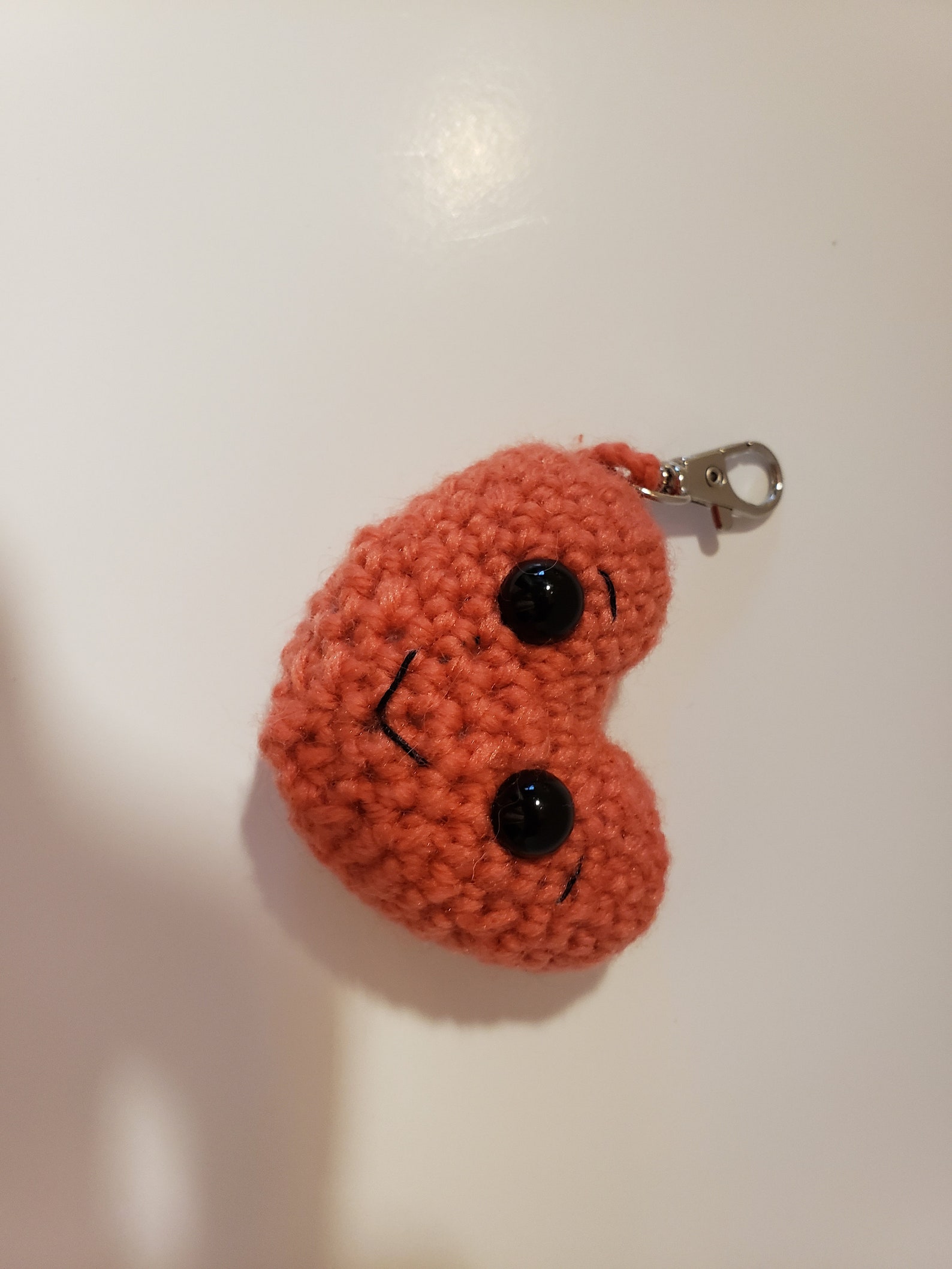 Puffy Heart Keychains - Etsy