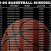 Editable Basketball Schedule Template DIY Canva Basketball Schedule ...