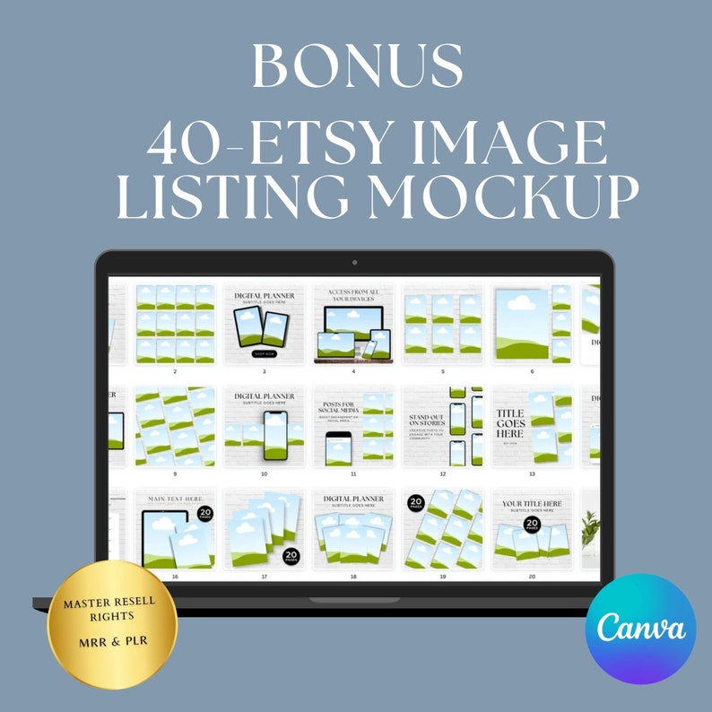 500 Passive Income Digital Product Ideas: MRR PLR Canva Templates - Etsy