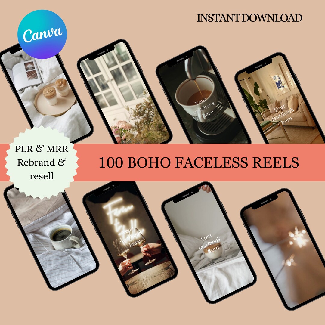 100 Faceless Boho Light Cream Aesthetic Instagram Tik Tok Reels Videos ...