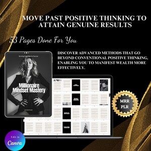 Millionaire Mind Set,plr Digital Products 8 Books With Private Label Rights Rights MRR Master ...