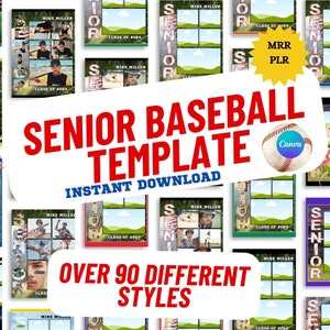 Customizable Baseball Template With Master Resell Rights Personalize ...