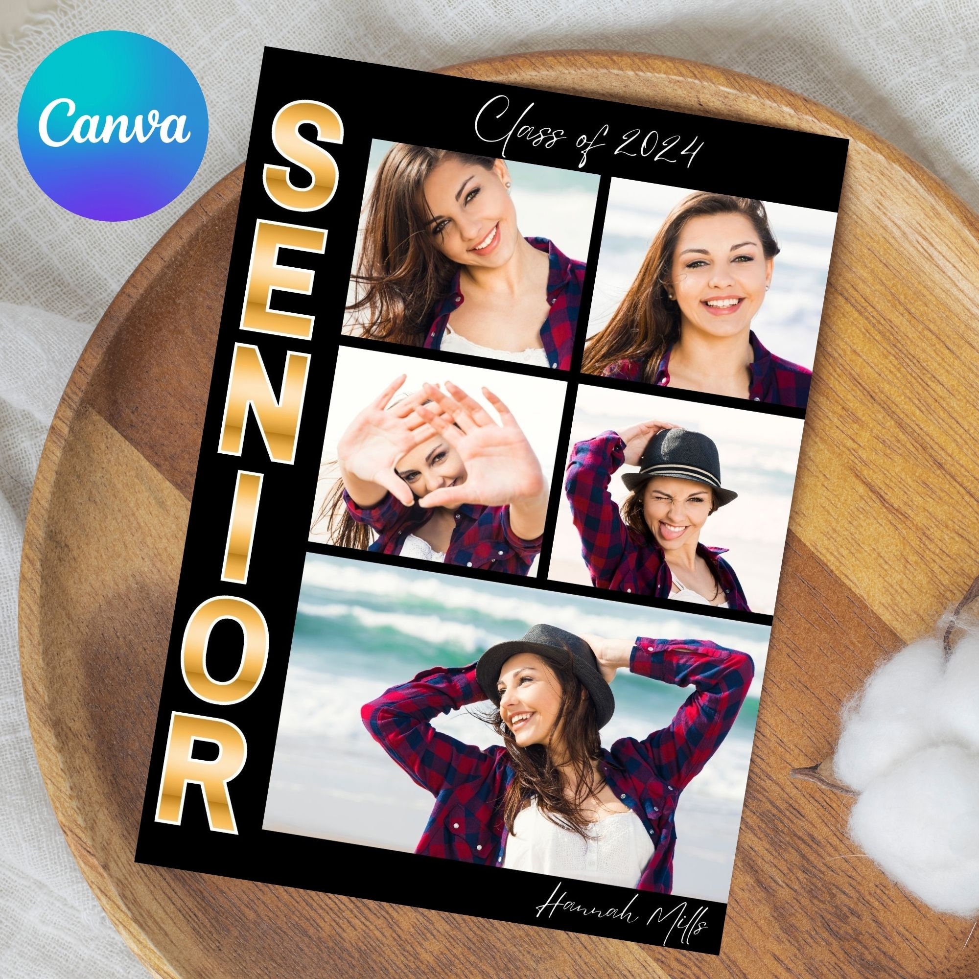 YEARBOOK AD Template, Edit With CANVA, Full Page, Editable Layout ...