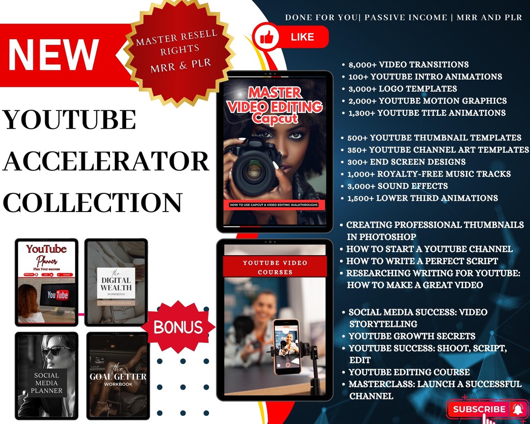 Youtube Video Collection Great for Youtube Premium ,youtube Accelerator,master Resell Rights ...