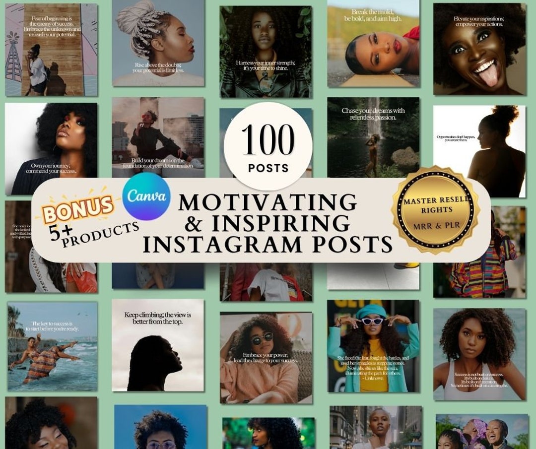 Melanin Quotes Instagram Templates: MRR/PLR Digital Marketing (digital ...