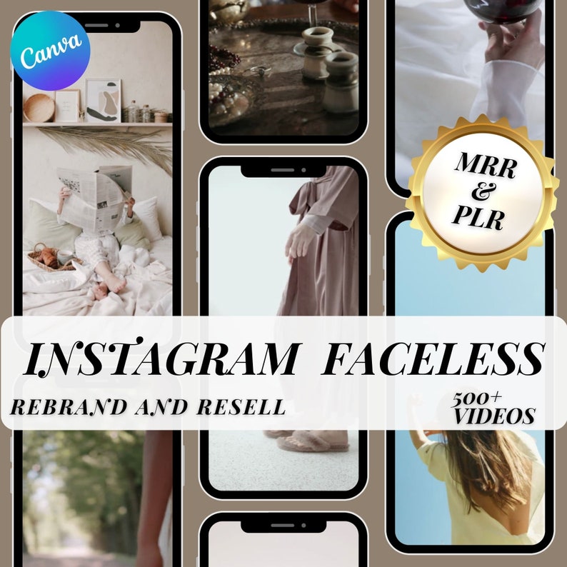 500 Faceless Videos, Aesthetic Videos,master Resell Rights, MRR, PLR ...