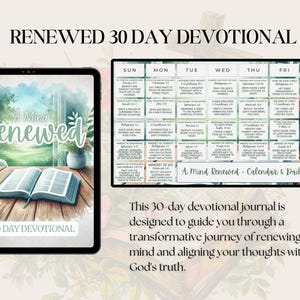 30 Day Devotional Ebook Template Canva: Christian Planner (digital ...