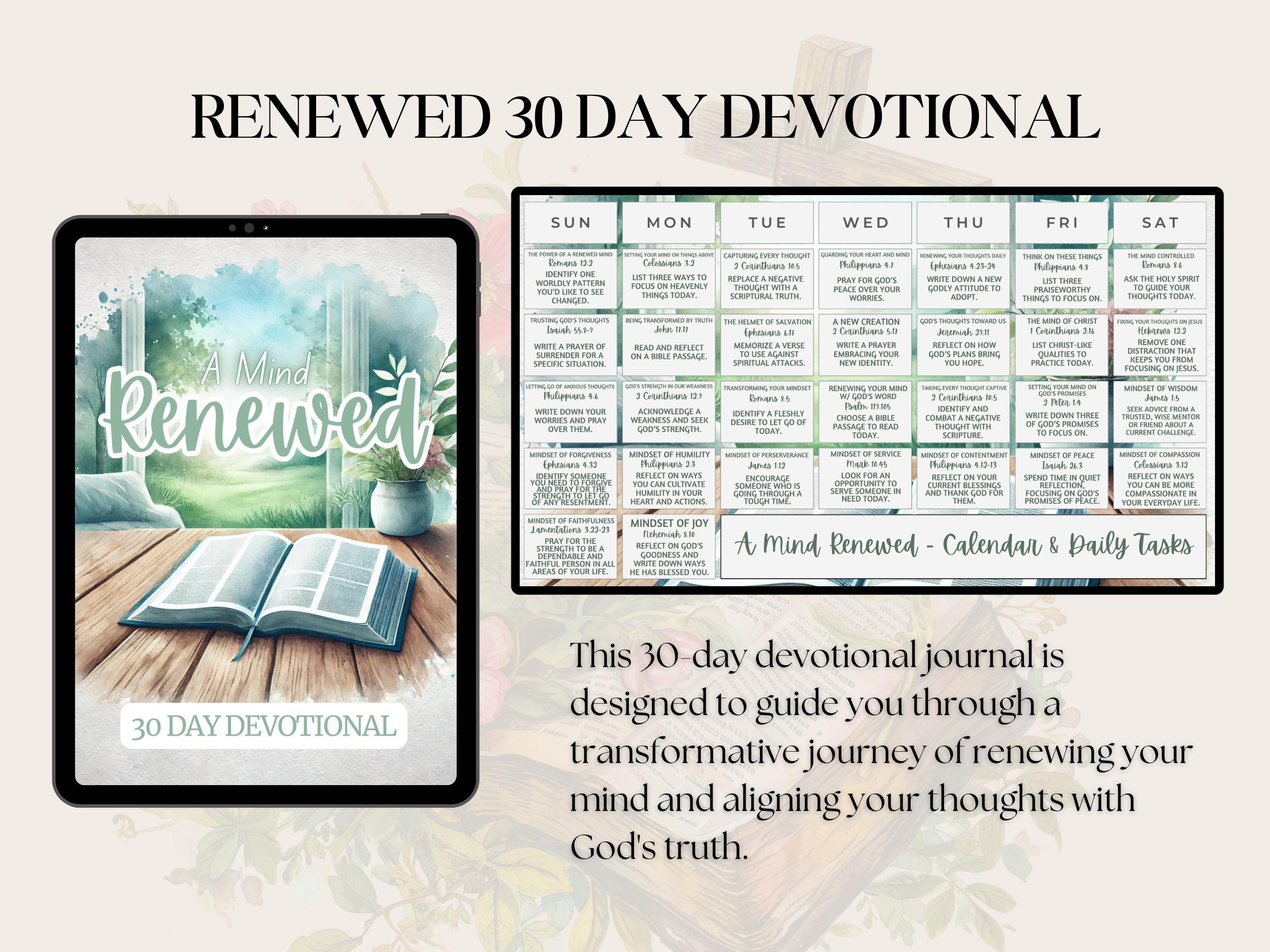30 Day Devotional Ebook Template Canva: Christian Planner (digital ...