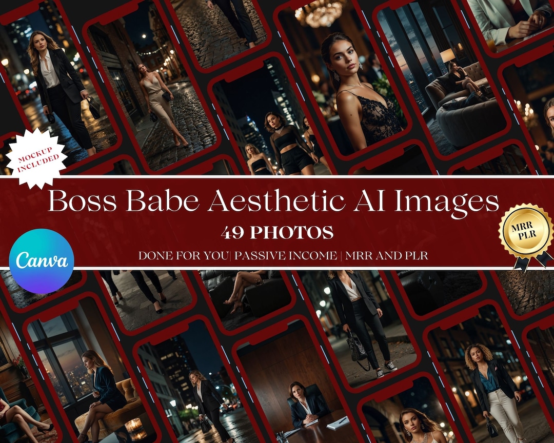 Boss Babe Luxury Faceless Digital Marketing, Luxury Images for Instagram ,passive Income,master ...