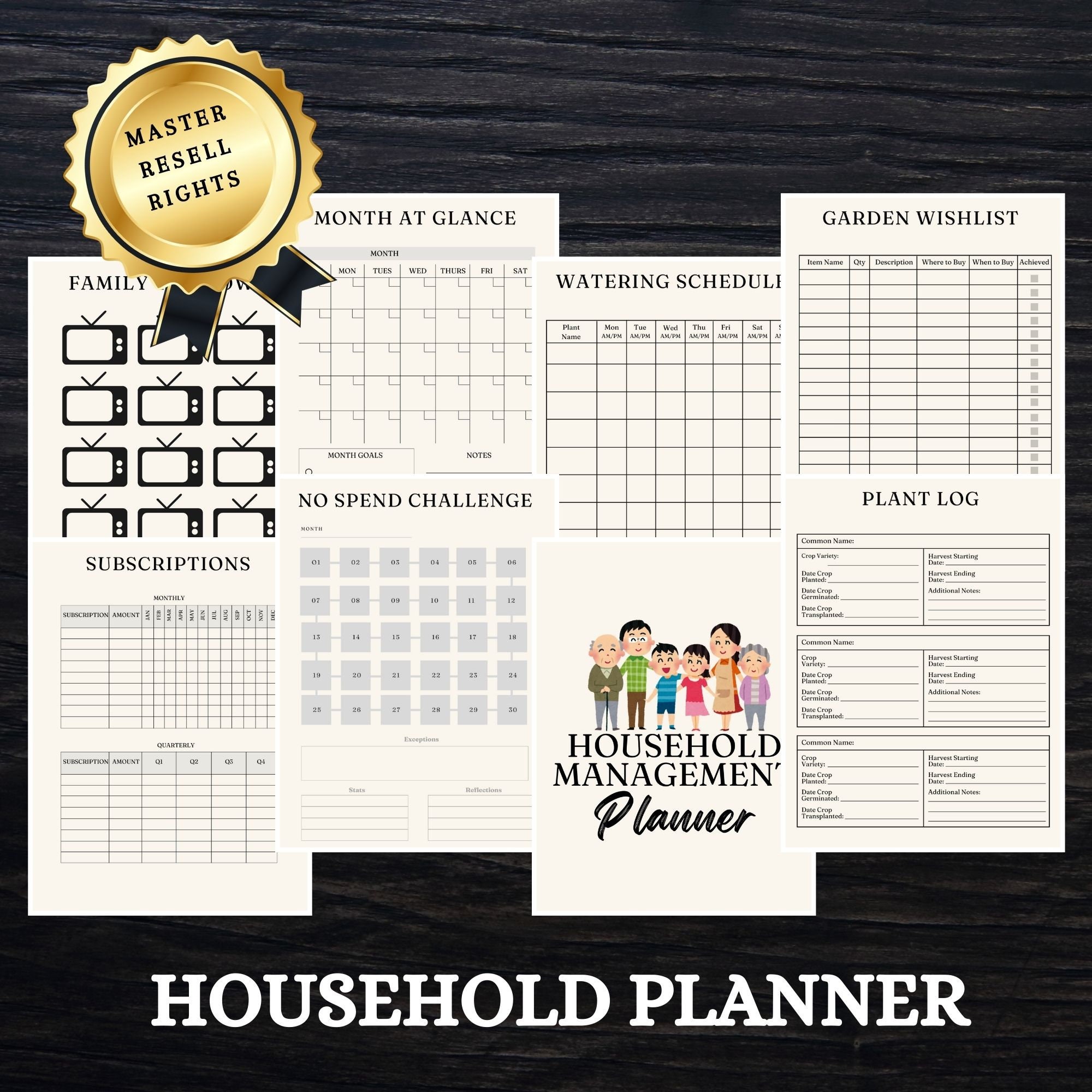 Household Planner Printable Household Management Binder Household ...