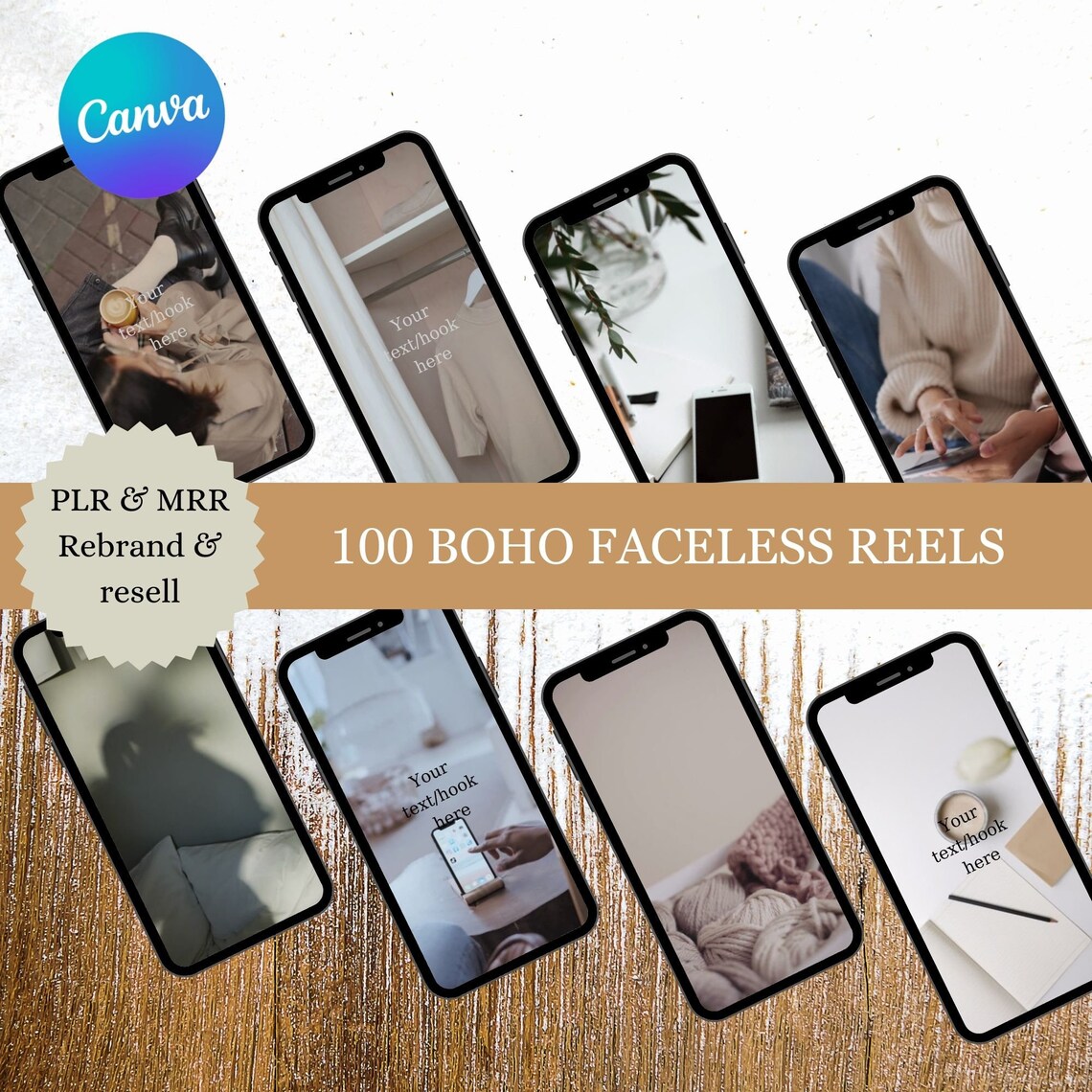 100 Faceless Boho Light Cream Aesthetic Instagram Tik Tok Reels Videos ...