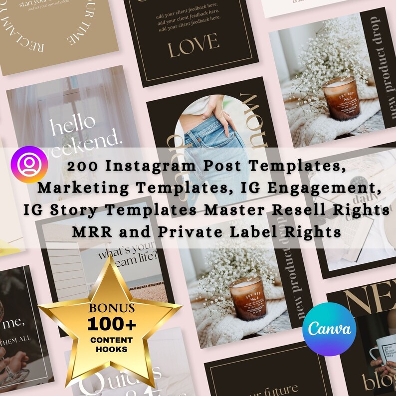 Engagement Instagram Post Templates,marketing Templates, IG Engagement ...