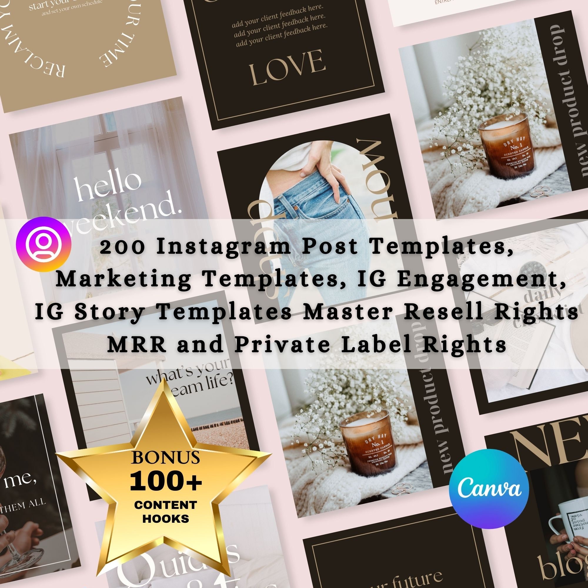 Engagement Instagram Post Templates,marketing Templates, IG Engagement ...