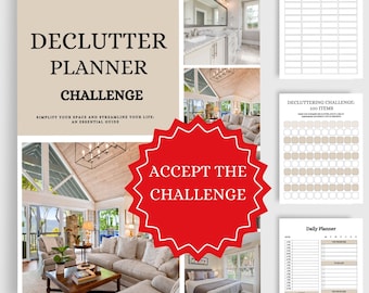 Declutter Planner, Declutter Checklist, Cleaning Schedule, Cleaning Checklist, Declutter ...