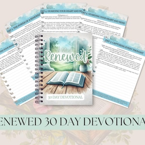 30 Day Devotional Ebook Template Canva: Christian Planner (digital ...