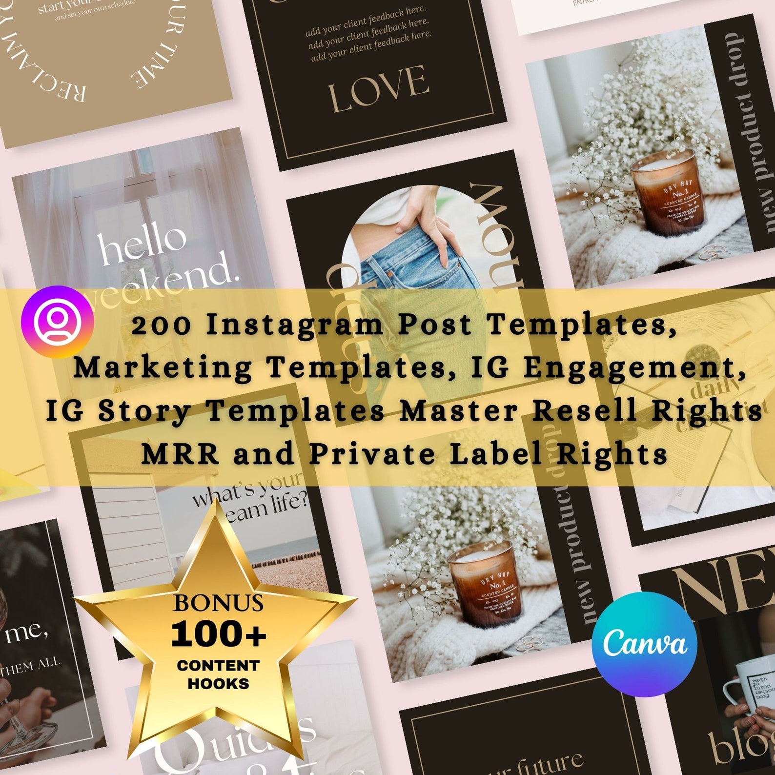 Engagement Instagram Post Templates,marketing Templates, IG Engagement ...