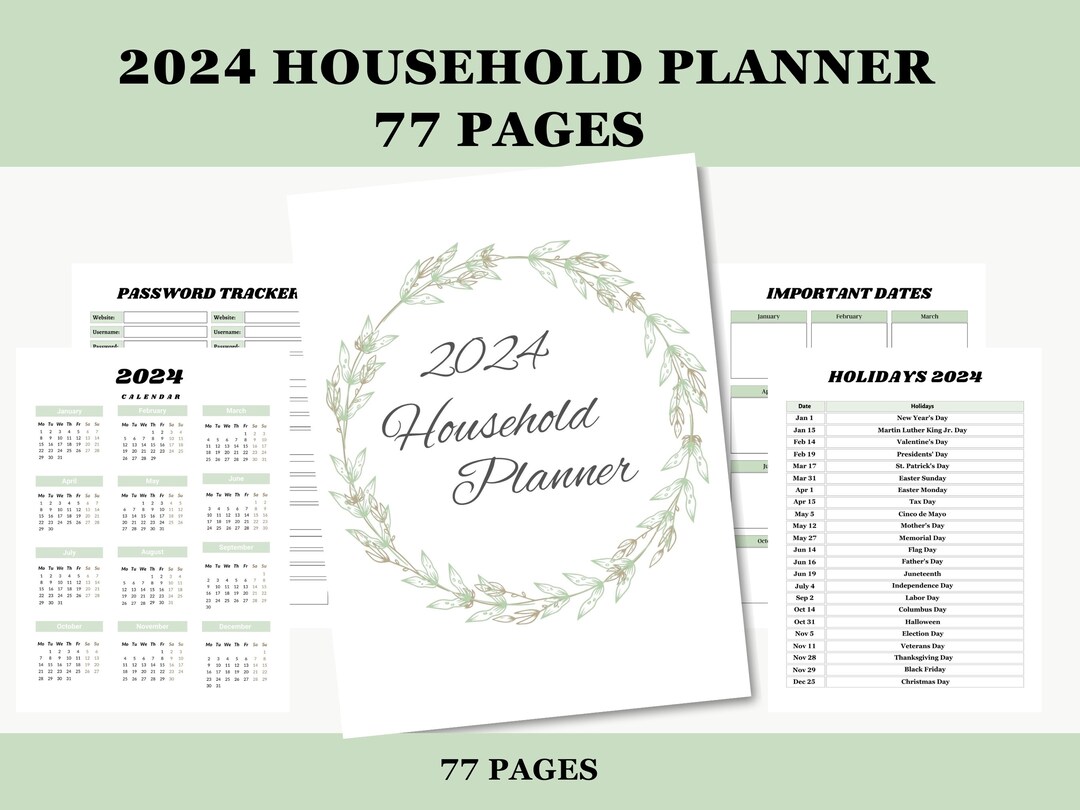 Household Planner,printable Household Management Binder, Household ...