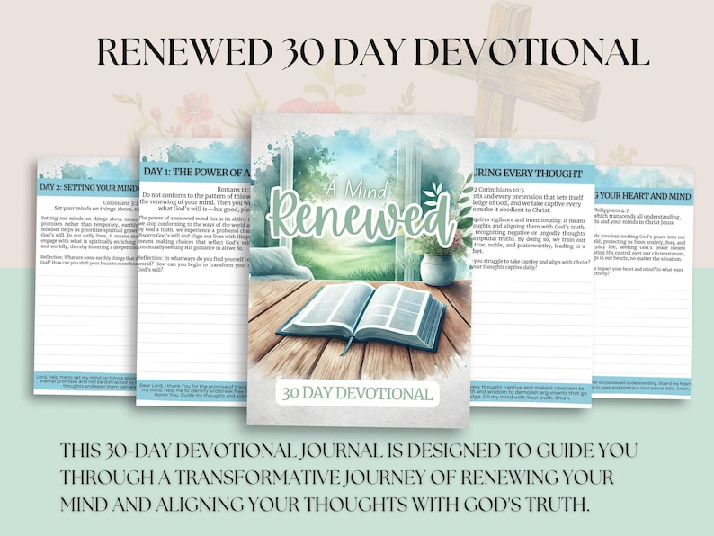 30 Day Devotional Ebook Template Canva: Christian Planner (digital ...